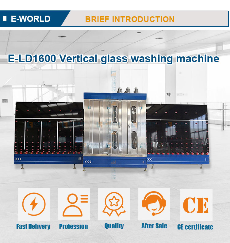 Full Automatic LOW E Vertical Glass Washing Cleaning And Drying Machine ...
